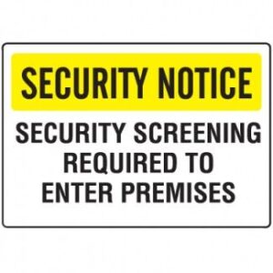 Security Signage for Sale - Point Security Inc